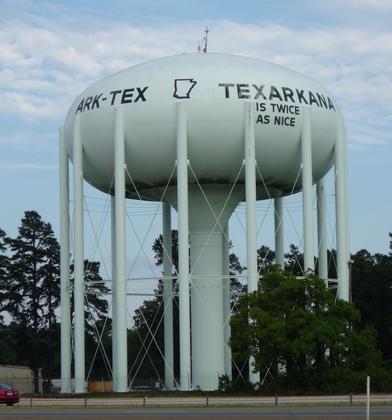 Texarkana Water Tower, Texarkana, Texas.